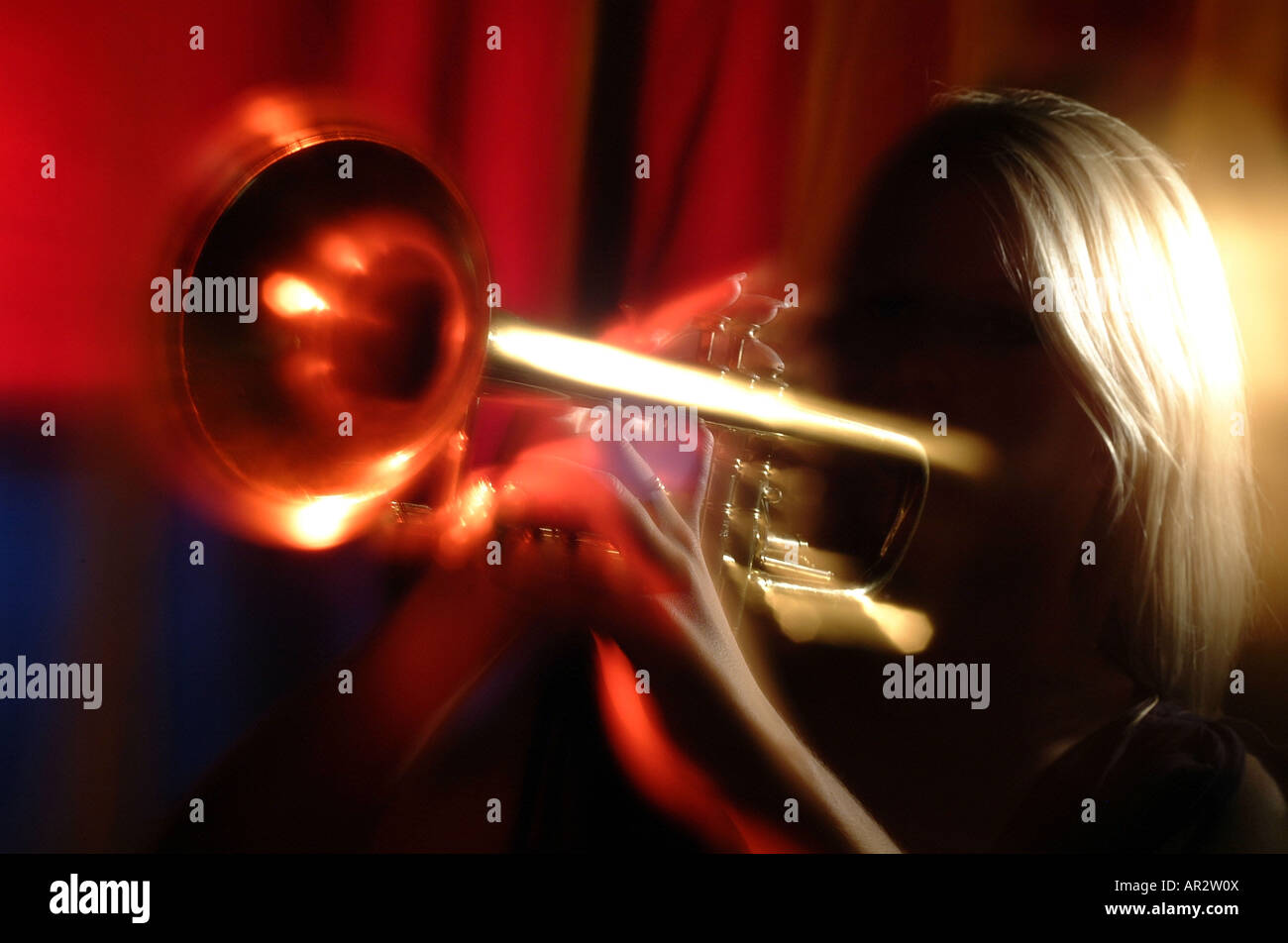 trumpet being played Stock Photo - Alamy