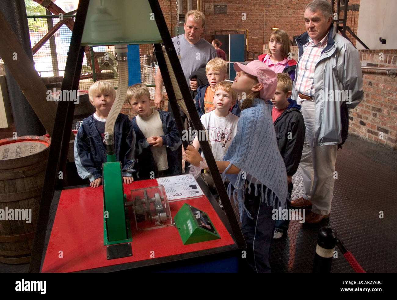 Children investigating a working model of a Peltier Wheel at the Museum ...