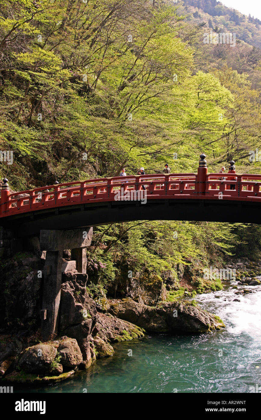 The Shin-kyo (Shinkyo) Bridge in The Nikko National Park, Japan Stock ...