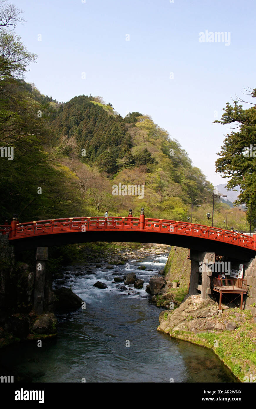 The Shin-kyo (Shinkyo) Bridge in The Nikko National Park, Japan Stock ...