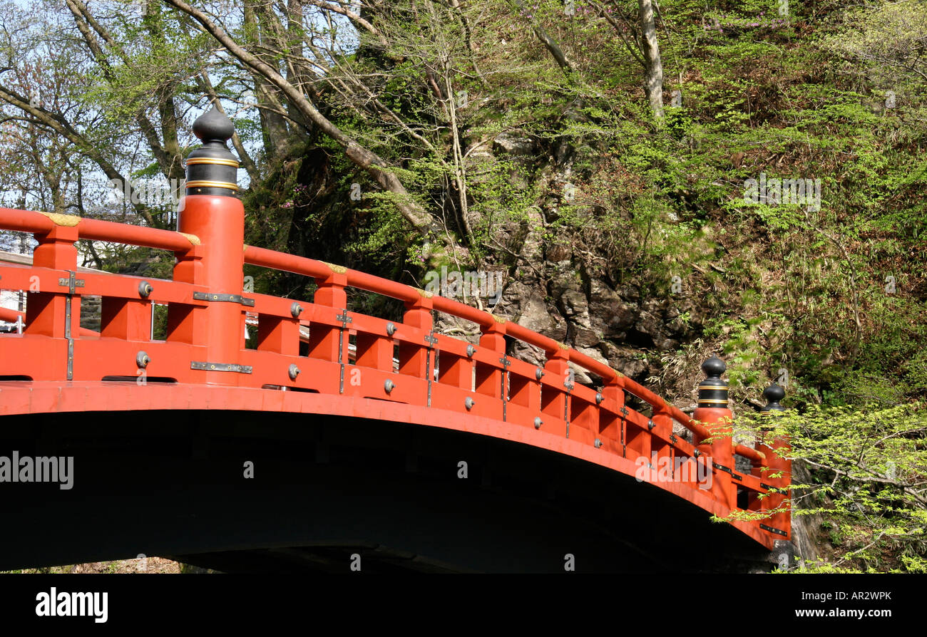 The Shin-kyo (Shinkyo) Bridge in The Nikko National Park, Japan Stock ...