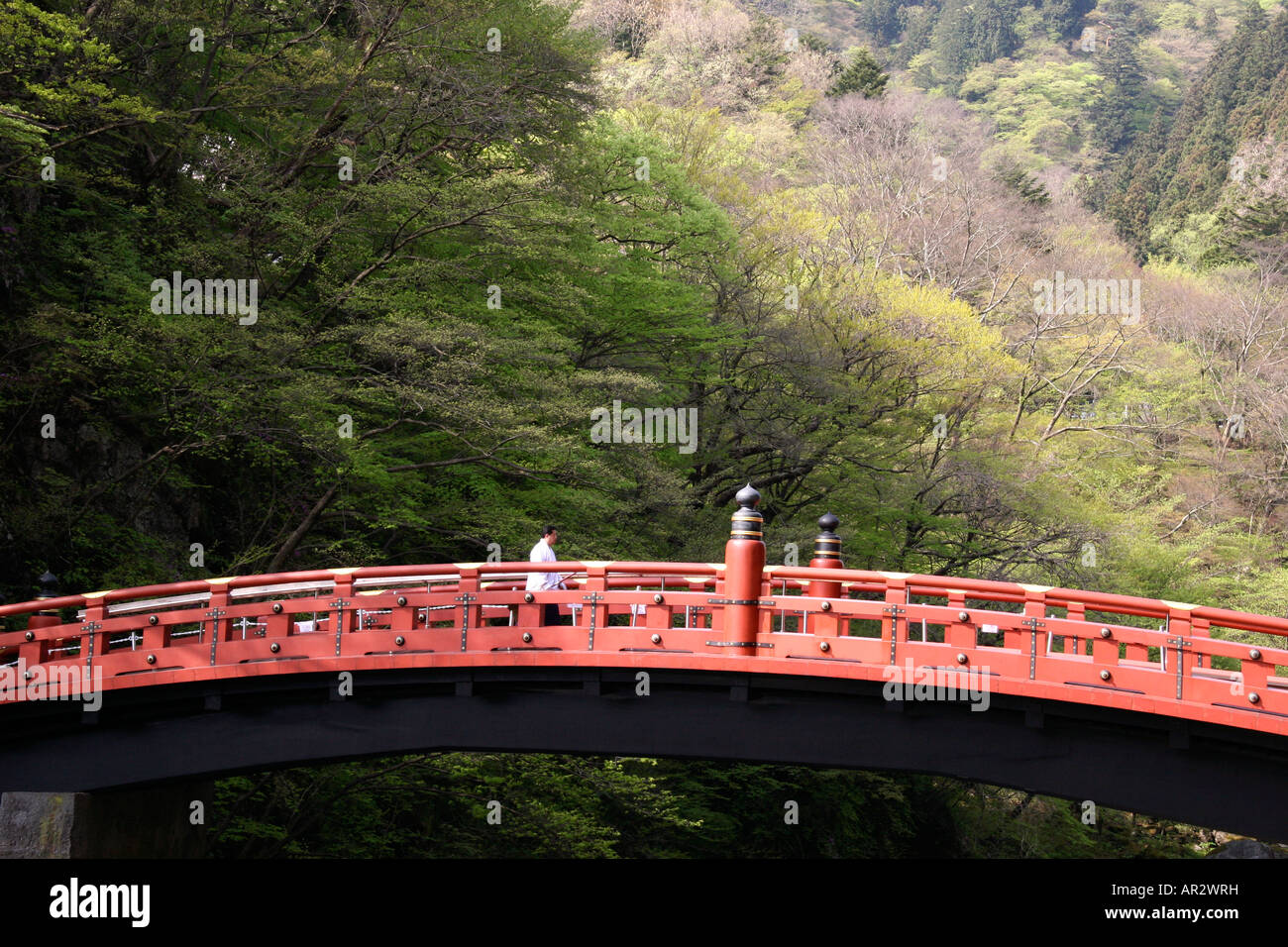 The Shin-kyo (Shinkyo) Bridge in The Nikko National Park, Japan Stock ...