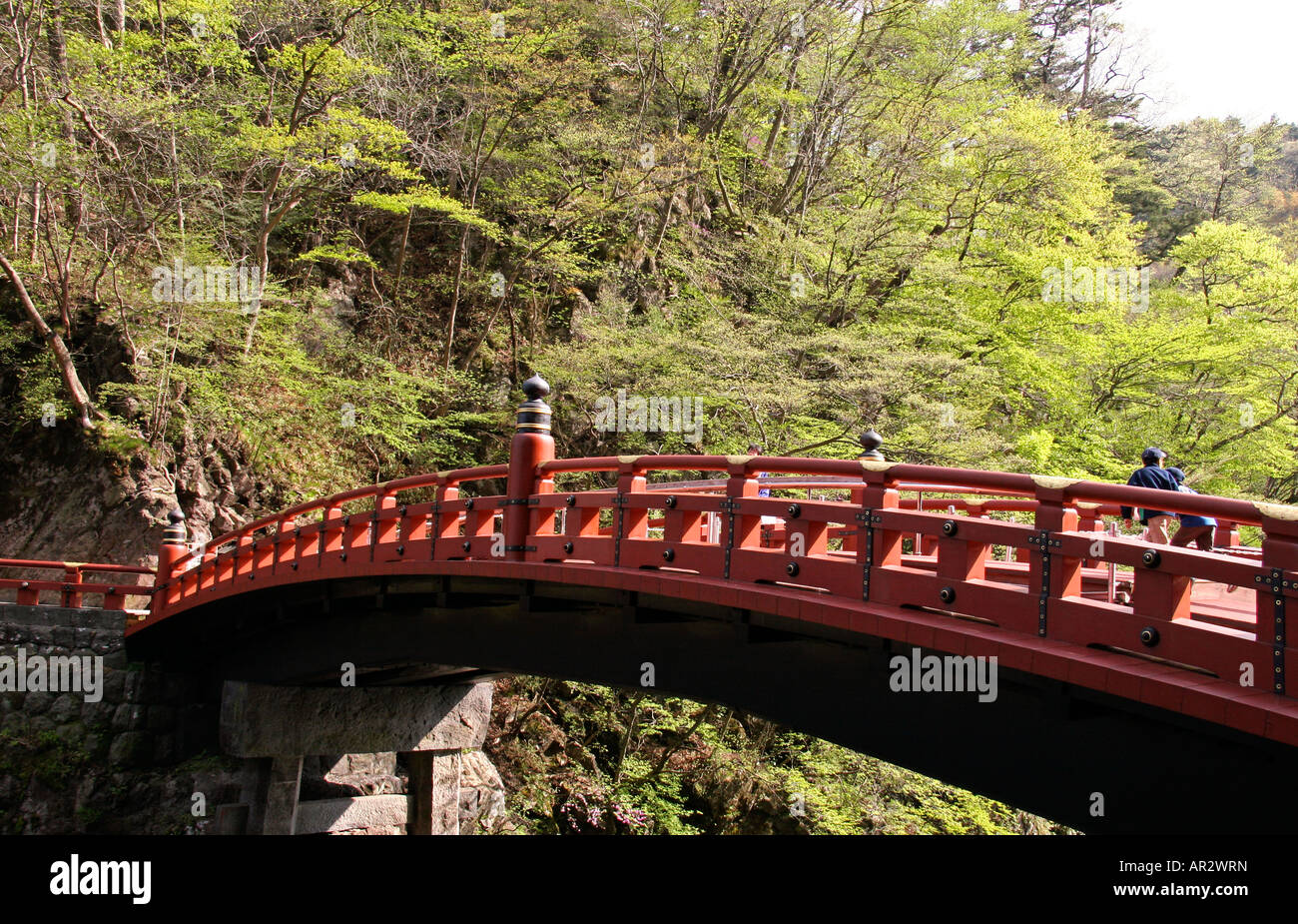 The Shin-kyo (Shinkyo) Bridge in The Nikko National Park, Japan Stock ...