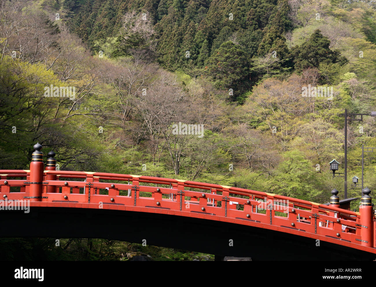 The Shin-kyo (Shinkyo) Bridge in The Nikko National Park, Japan Stock ...