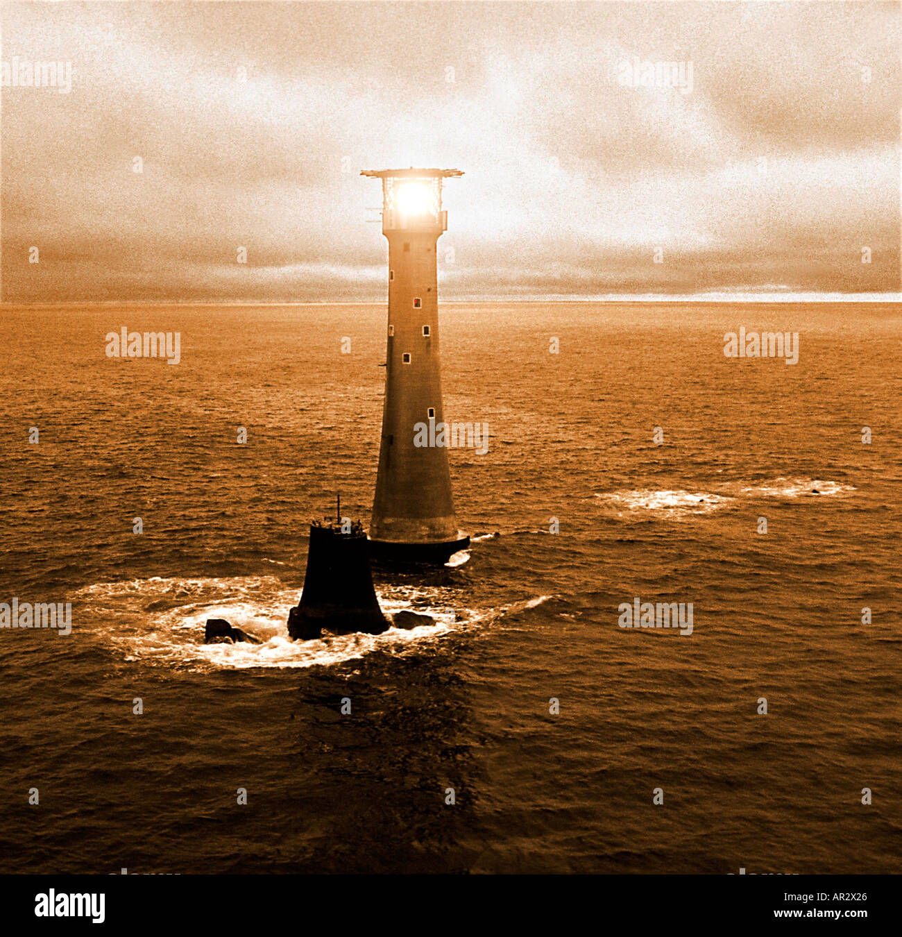 Eddystone lighthouse English Channel UK Stock Photo - Alamy