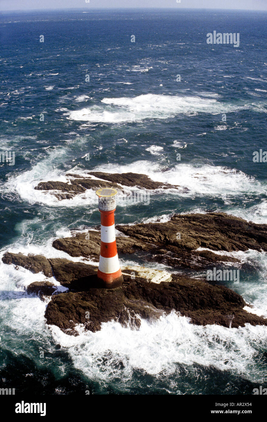 The Smalls lighthouse St Georges Channel Pembrokeshire Wales UK Stock ...