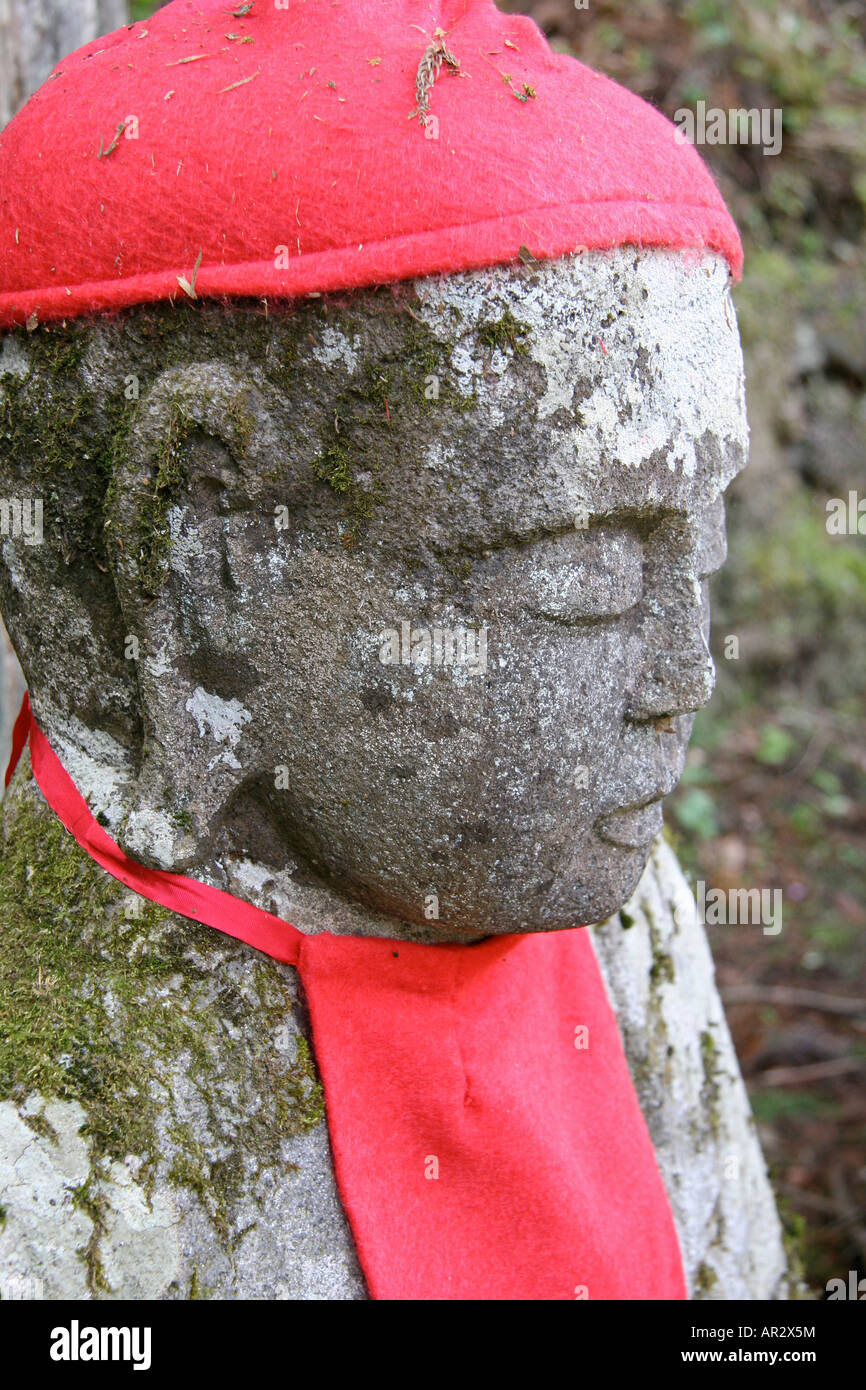 One of the Narabi-jizo, fifty statues of Jizo the Buddhist saint of ...