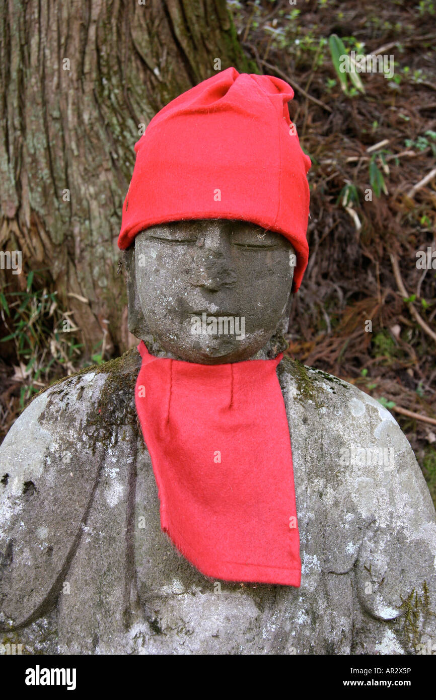 One of the Narabi-jizo, fifty statues of Jizo the Buddhist saint of ...