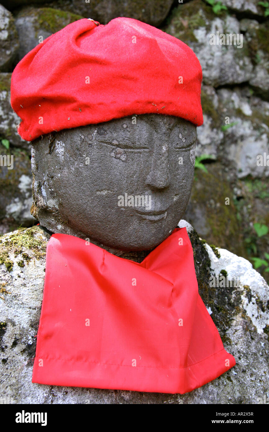 One of the Narabi-jizo, fifty statues of Jizo the Buddhist saint of ...