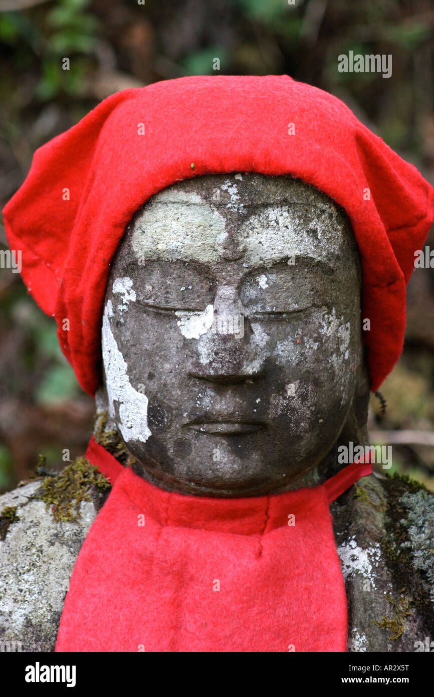 One of the Narabi-jizo, fifty statues of Jizo the Buddhist saint of ...