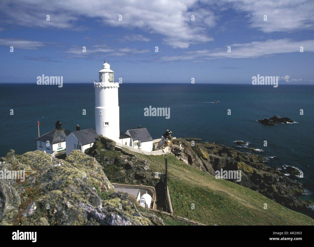 Start Point lighthouse Devon English Channel England UK Stock Photo - Alamy
