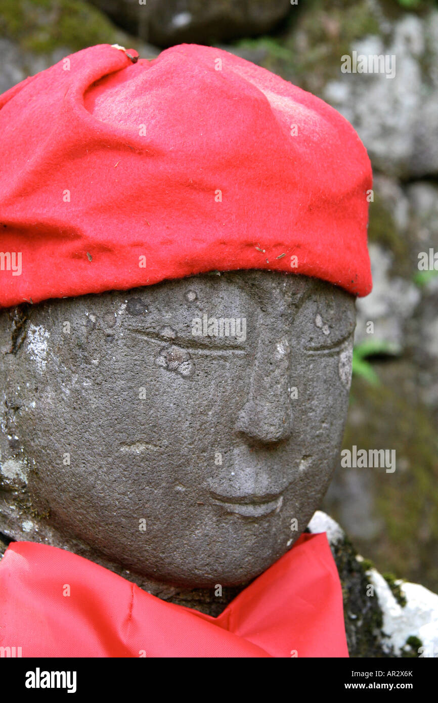One of the Narabi-jizo, fifty statues of Jizo the Buddhist saint of ...