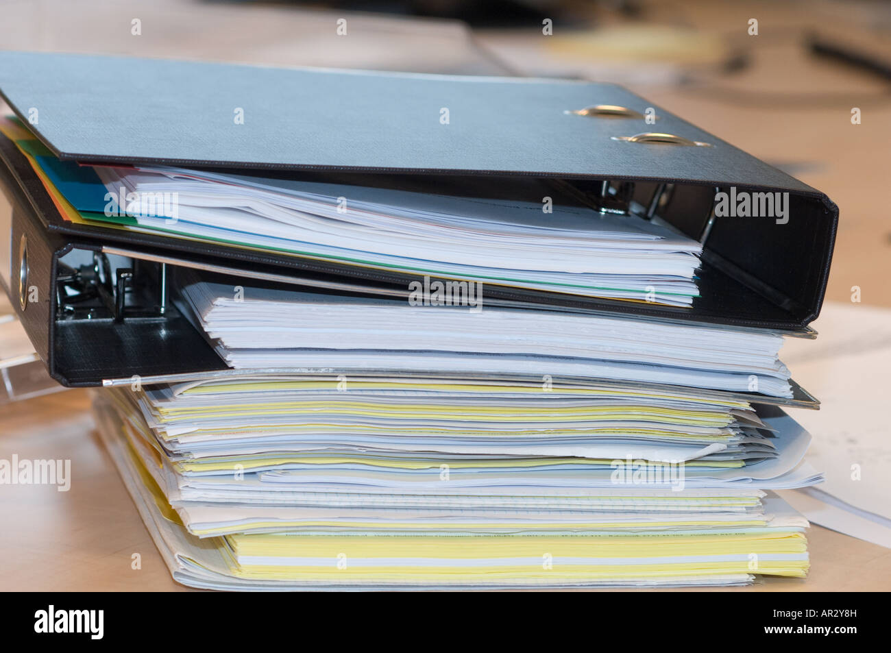 ordner at desk Stock Photo - Alamy