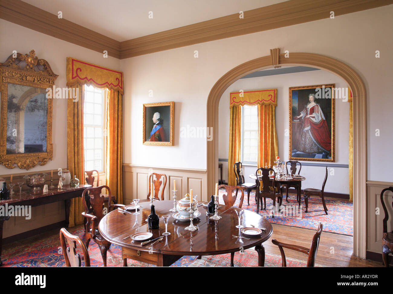 Dining Room at Birthplace of Robert E. Lee - Stratford Hall ...