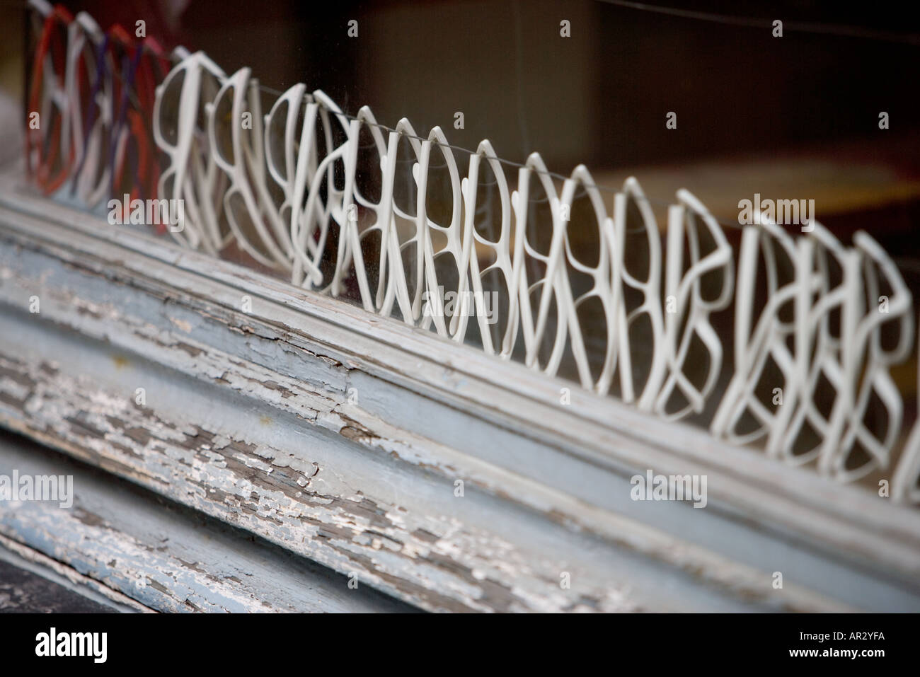HOLLAND AMSTERDAM SHOP WINDOW DISPLAY SHOWING SPECTACLE FRAMES Stock ...