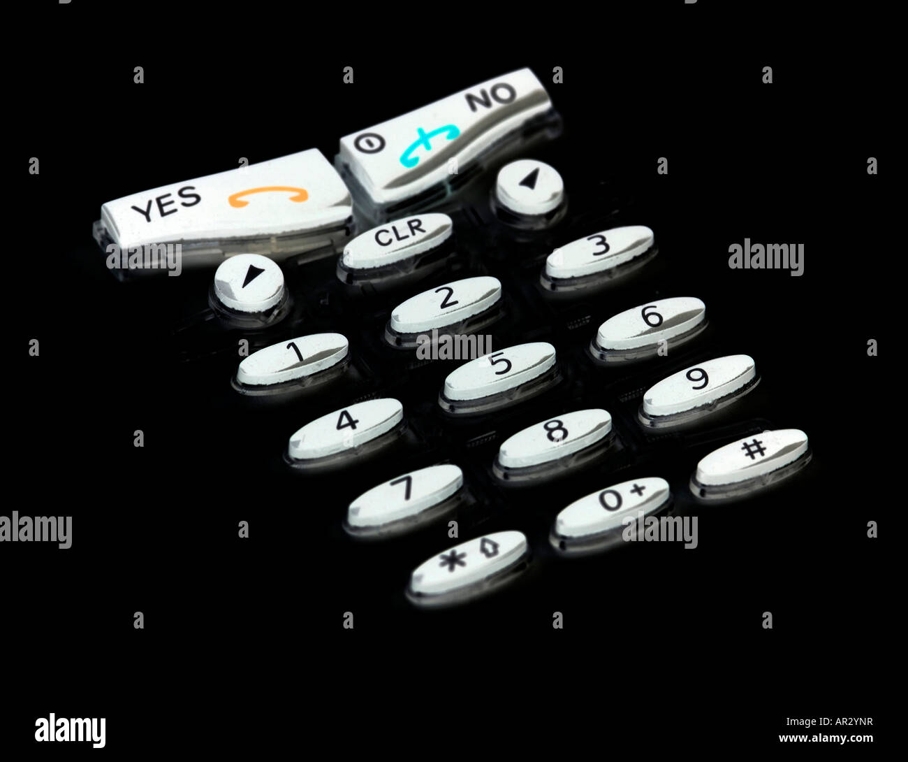 keys from mobile phone Stock Photo - Alamy