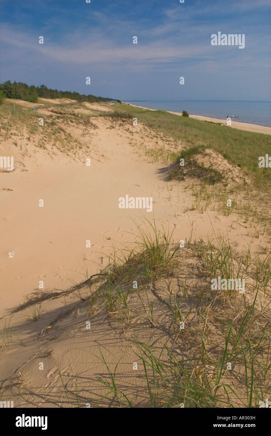 Sand Dunes on Lake Michigan on the Lake Michigan Circle Tour on US 2 in ...