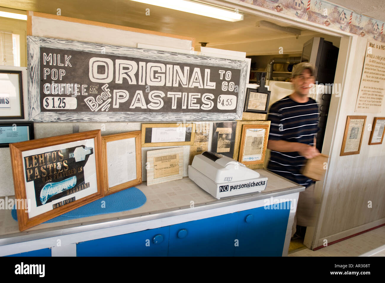 The interior of Lehto s pasty shop on US 2 in Michigans Upper Peninsula ...