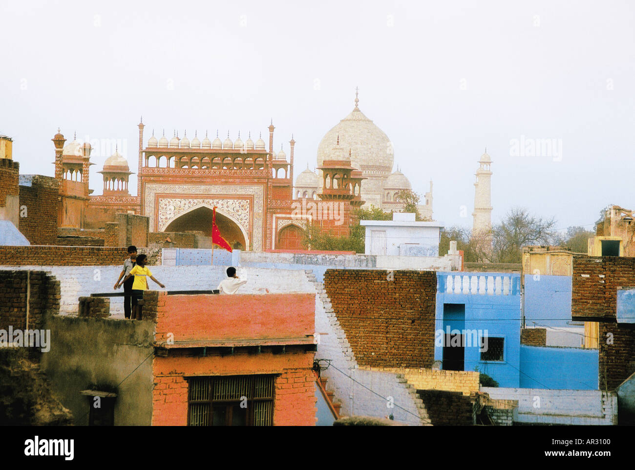 Taj Mahal viewed from Agra rooftop India Stock Photo - Alamy
