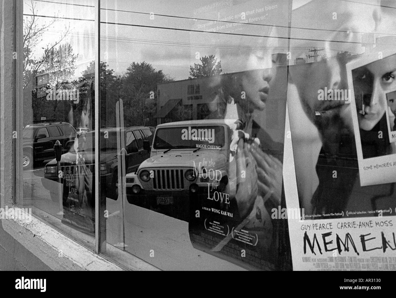 Person reflection street window Black and White Stock Photos & Images ...
