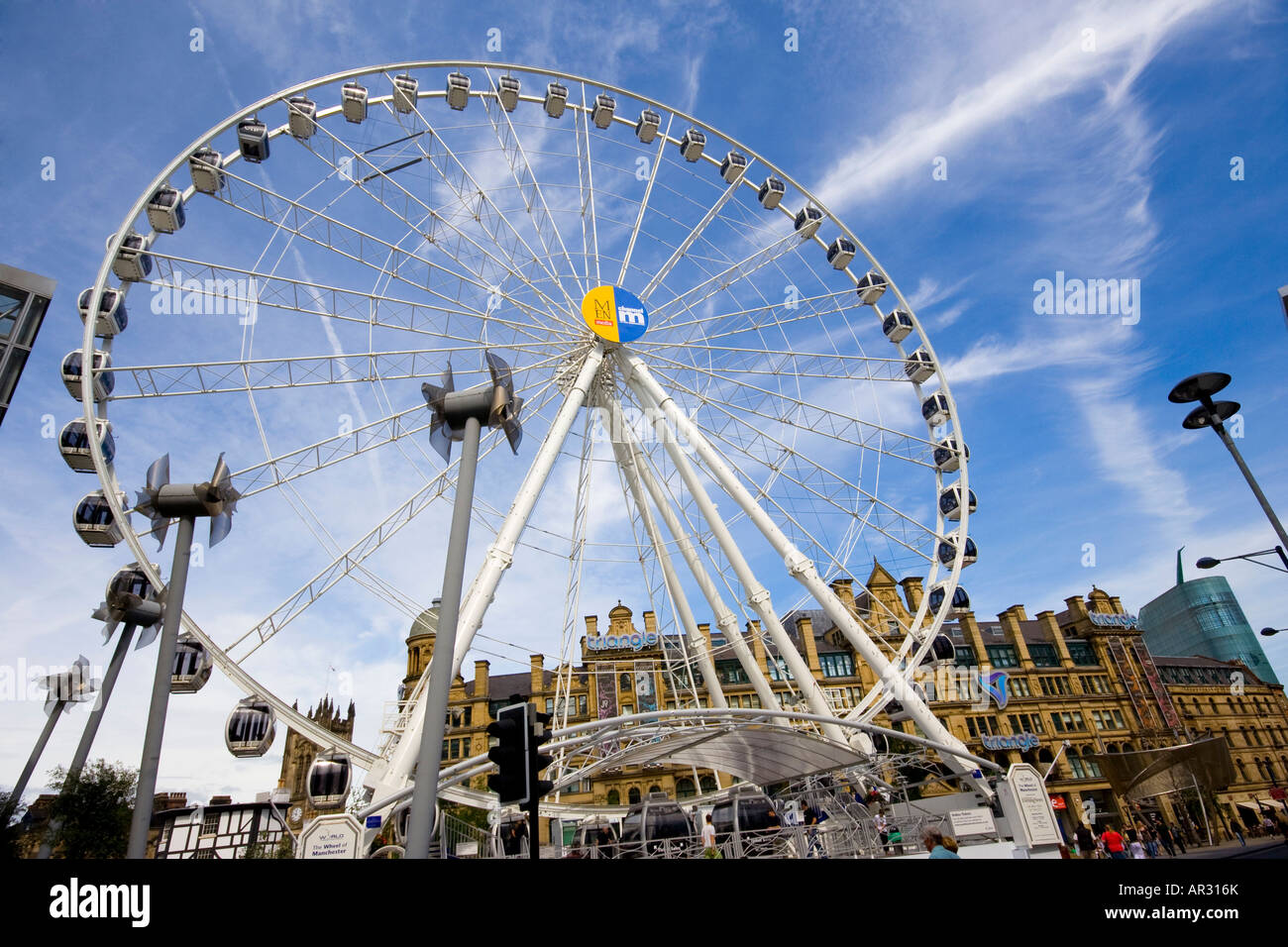 Wide Angle photo of the Big Wheel, Manchester City Centre. Near The ...