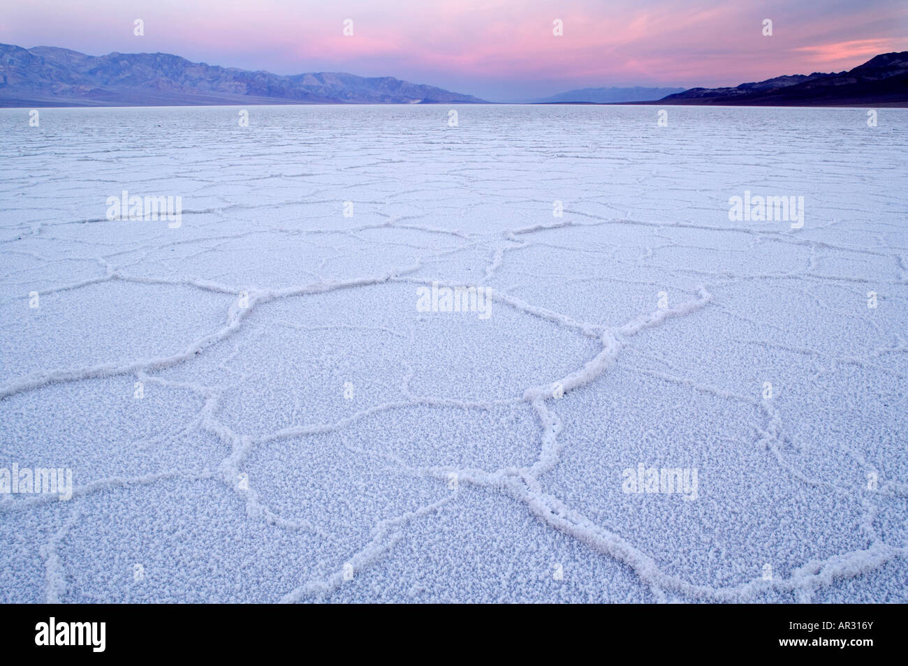 salt flats in Badwater Basin, Death Valley National Park, California ...