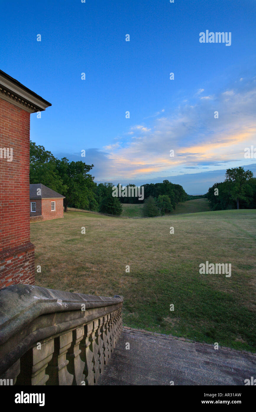 Lee hall mansion historic brick plantation house hi-res stock ...
