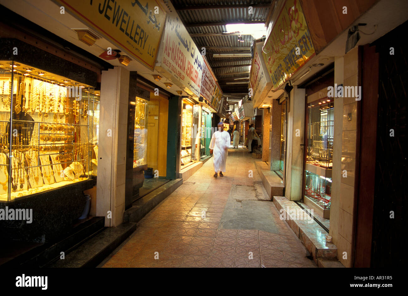 Shops, gold souk, Muscat Sultanat Oman, Middle East, Asia Stock Photo ...