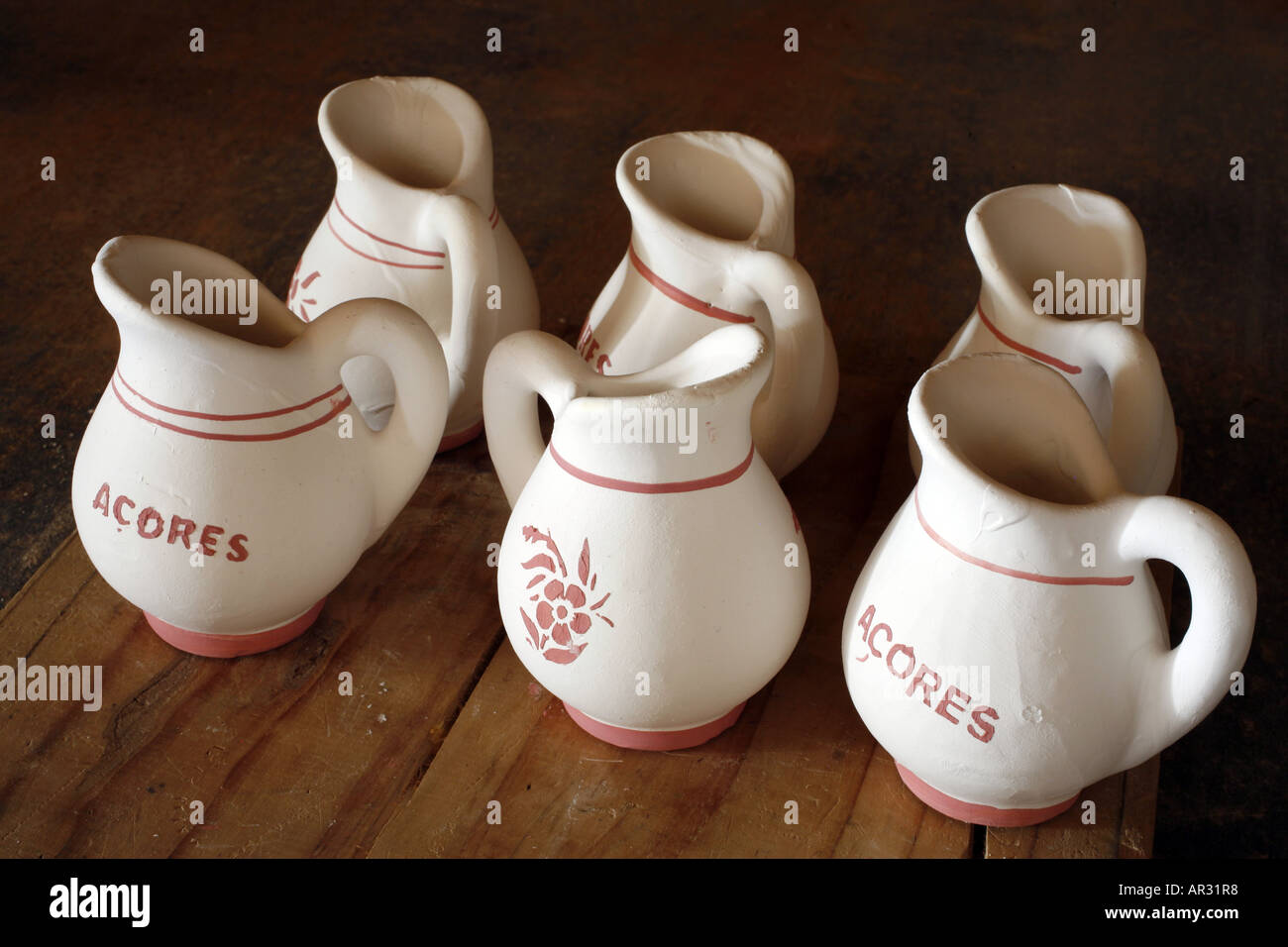 Azores hand-painted traditional pottery. Azores islands, Portugal Stock ...