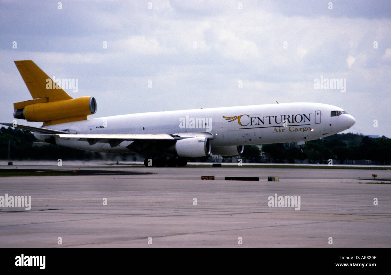 Centurion Air Cargo DC 10 landing at MCO Stock Photo - Alamy