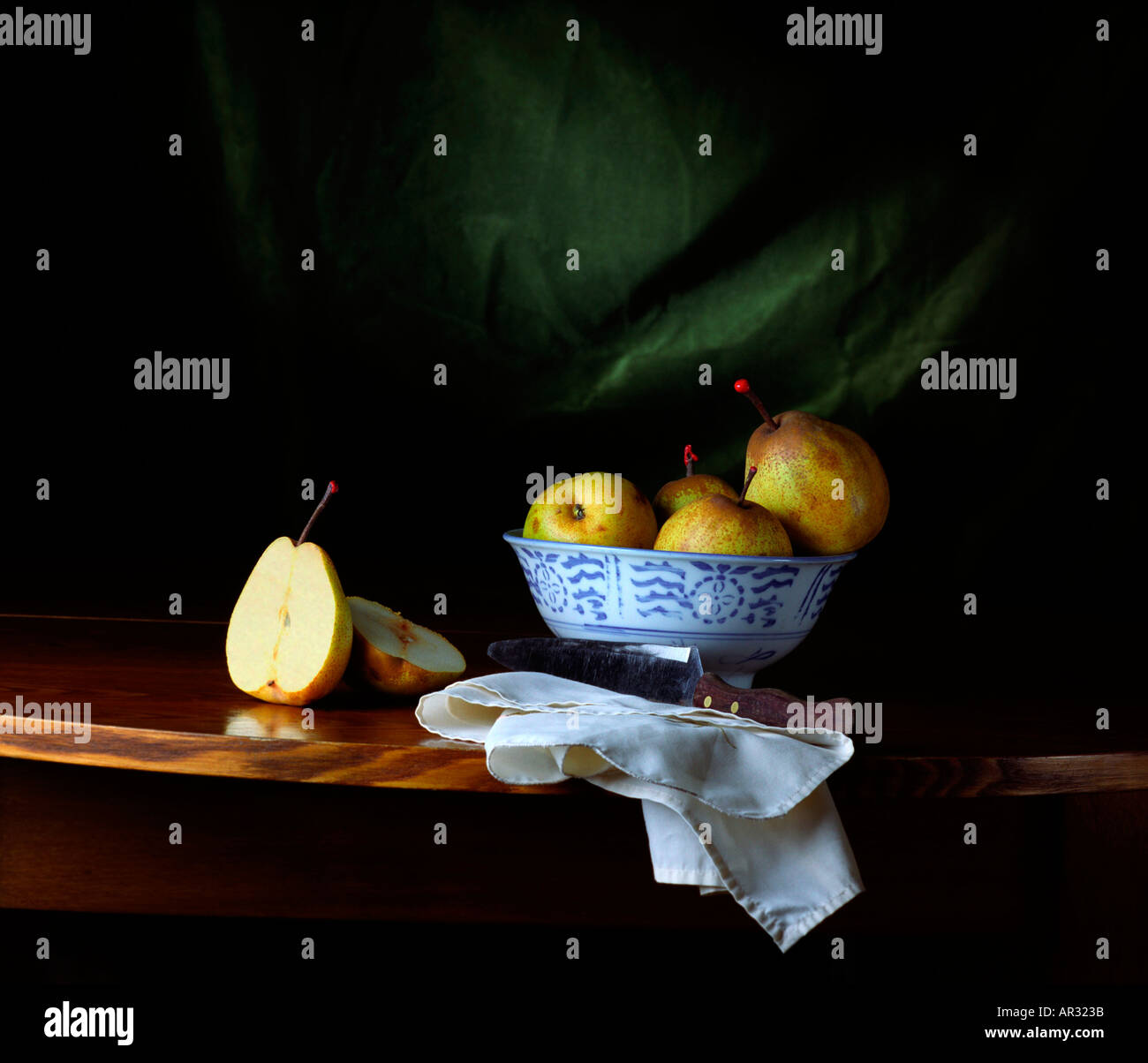 Still life with pears Stock Photo - Alamy
