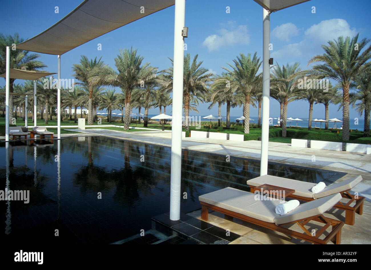Serai Pool, The Chedi Hotel, Muscat Sultanat Oman, Middle East, Asia ...