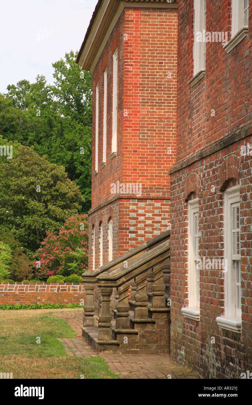 Lee hall mansion historic brick plantation house hi-res stock ...