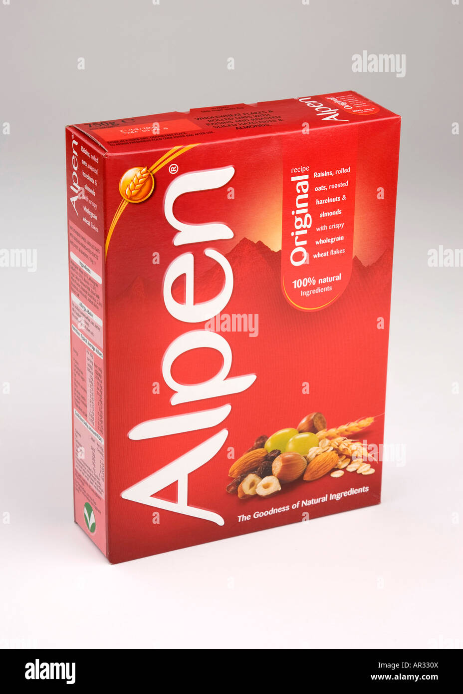 box of Alpen muesli breakfast cereal Stock Photo - Alamy