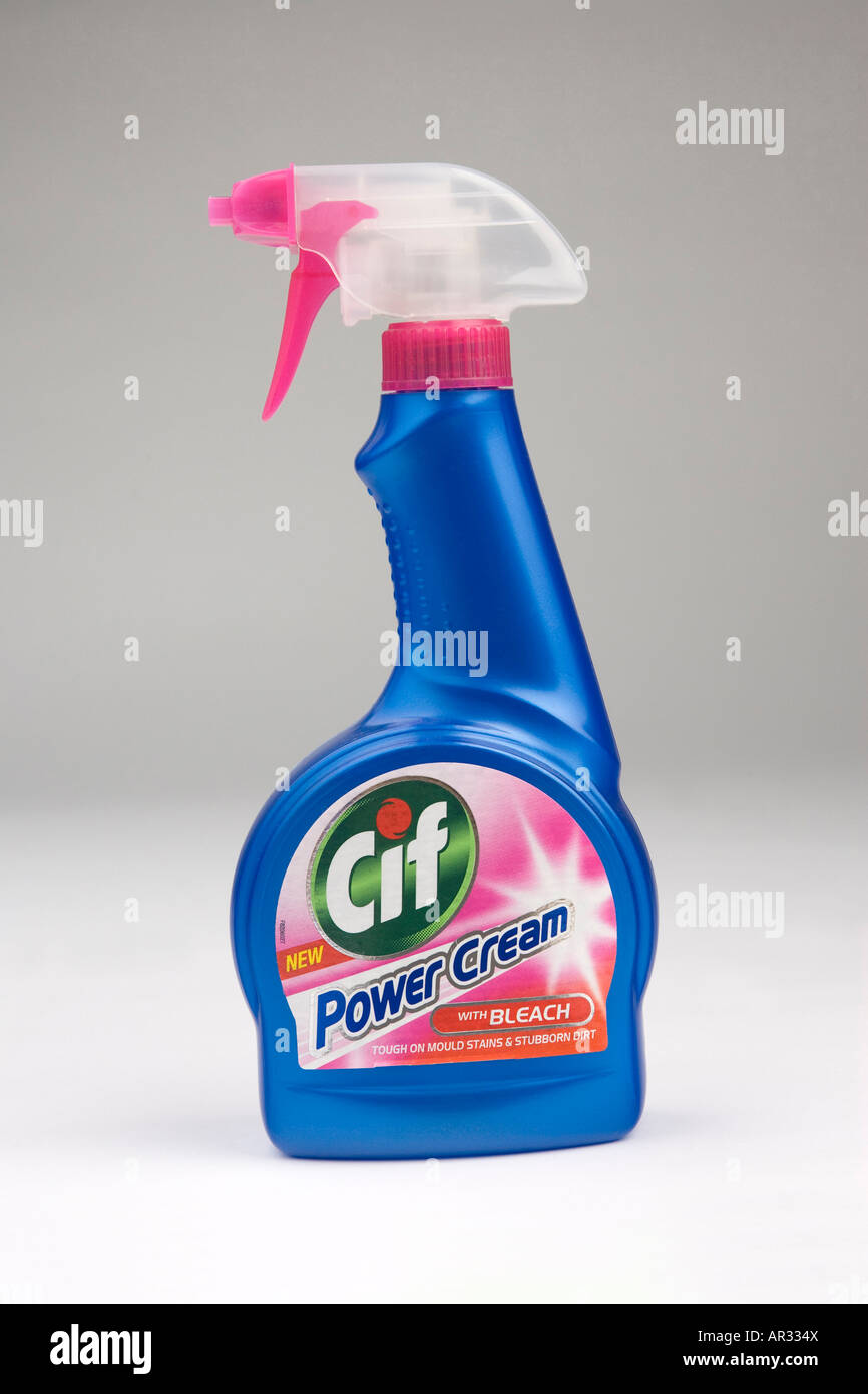 CIF spray bottle of cleaning liquid Stock Photo - Alamy