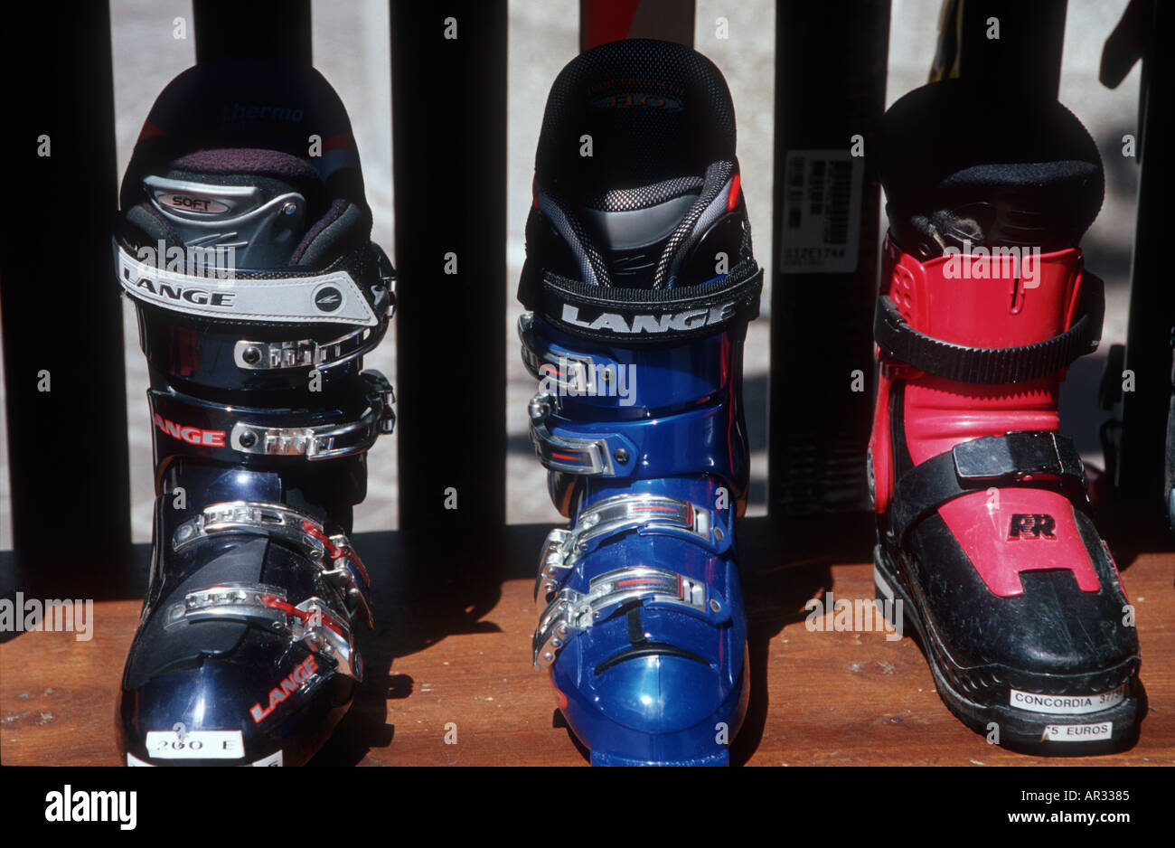 Ski Boots in a store in Annecy France Stock Photo - Alamy