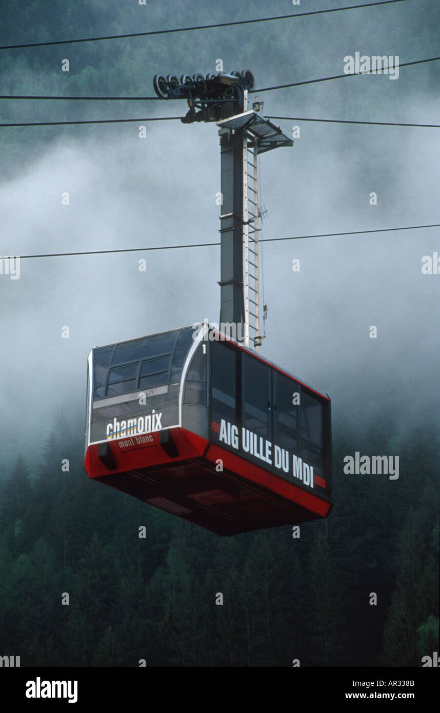 Cable Car Telepherique in Chamonix France Stock Photo - Alamy