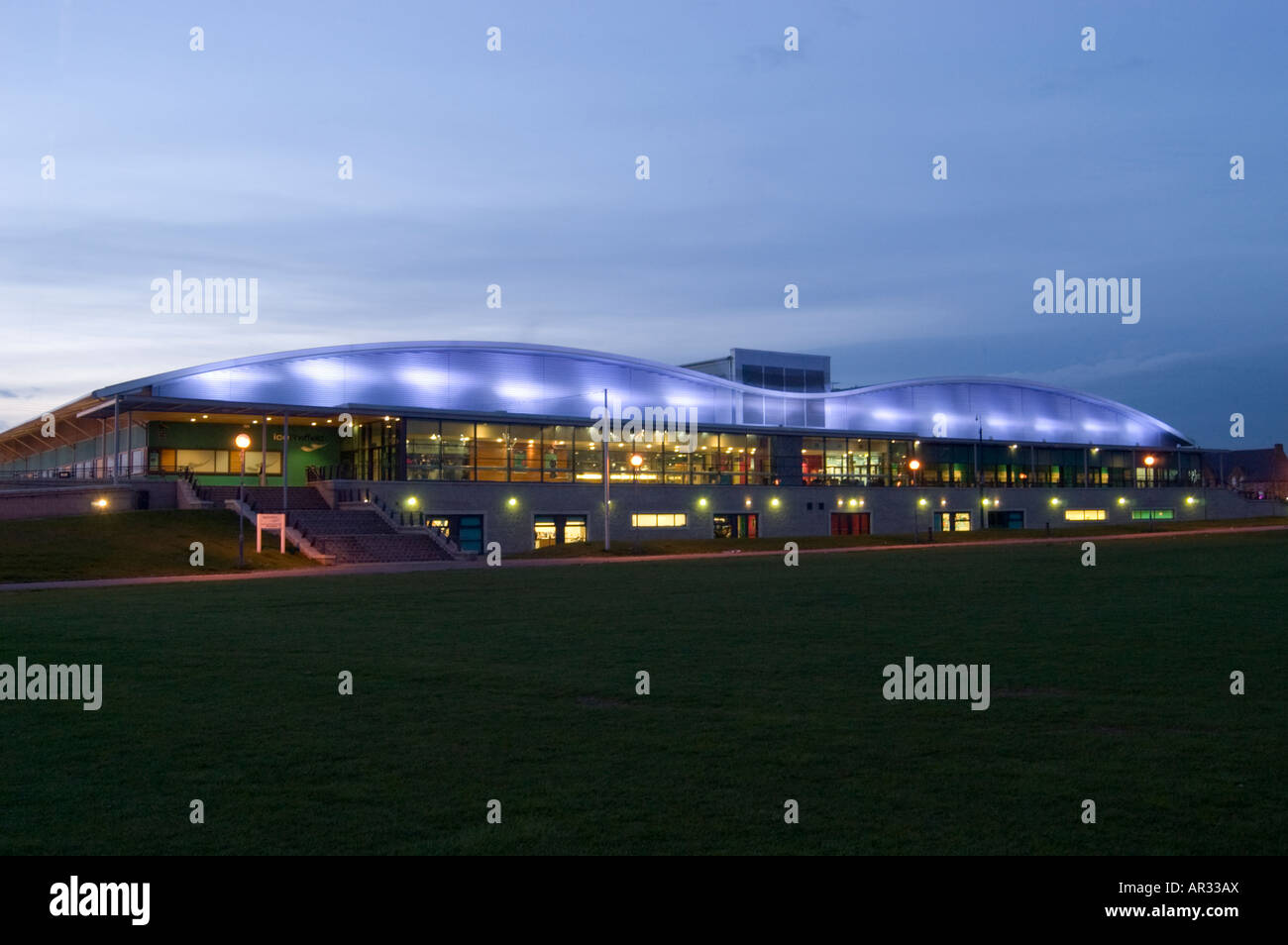 Ice Sheffield at Dusk Sheffield UK Stock Photo - Alamy