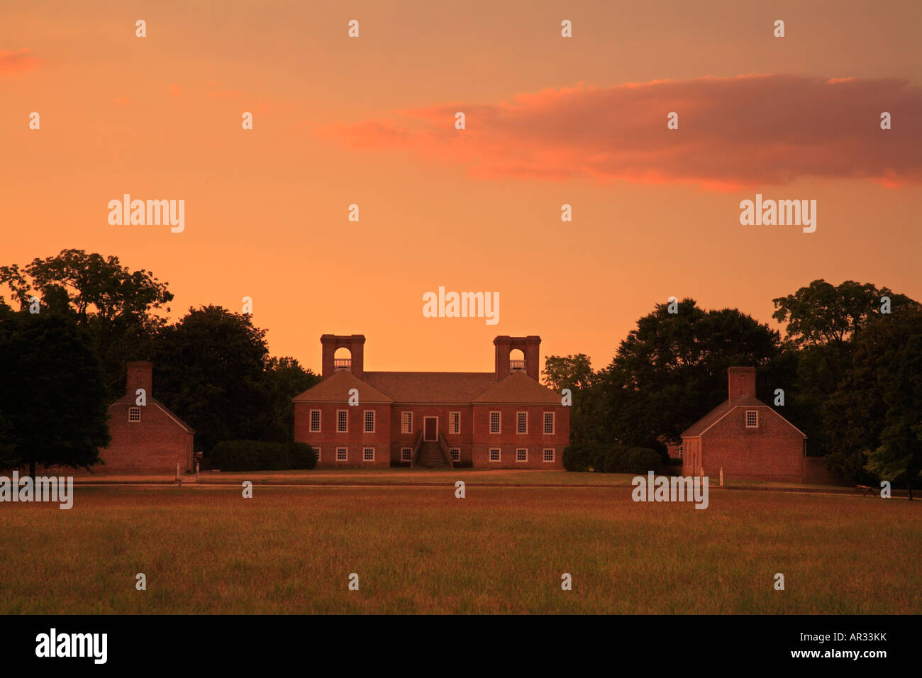 Lee hall mansion historic brick plantation house hi-res stock ...