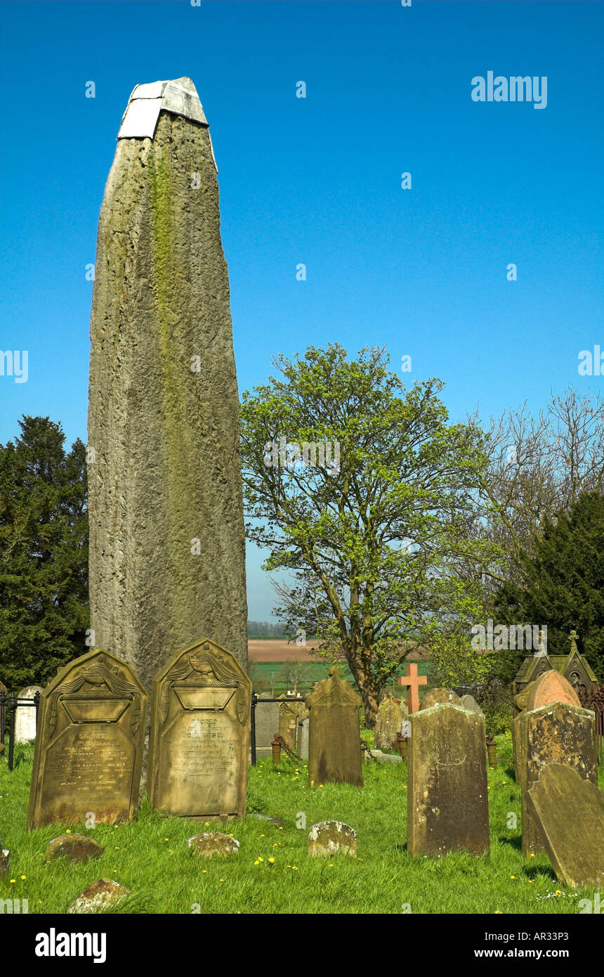 Rudston Monolith standing stone, Rudston, East Yorkshire, England ...