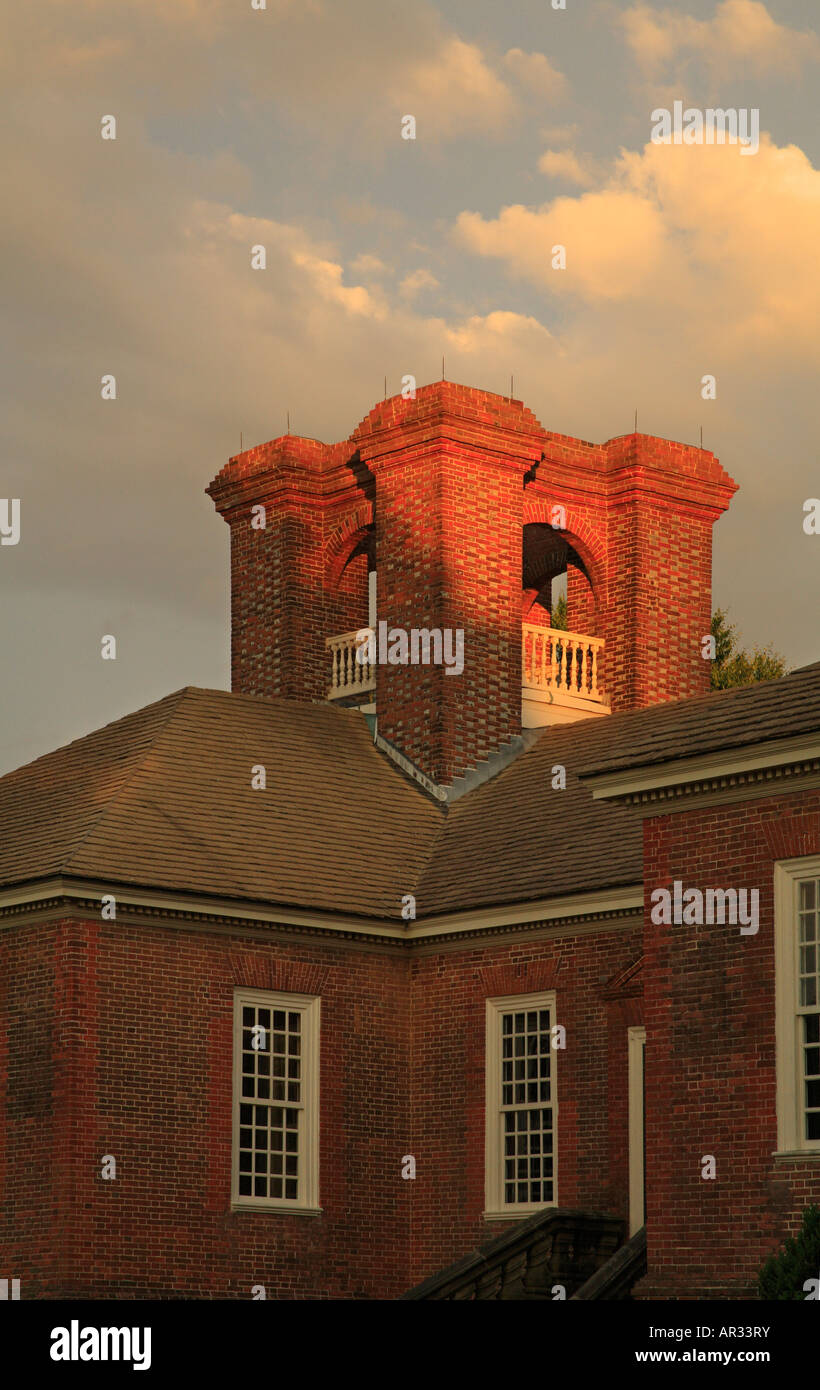 Lee hall mansion historic brick plantation house hi-res stock ...