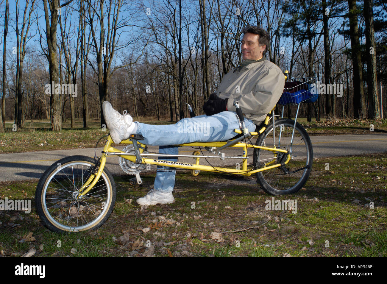 Recumbent and bike and horizontal hi-res stock photography and images ...