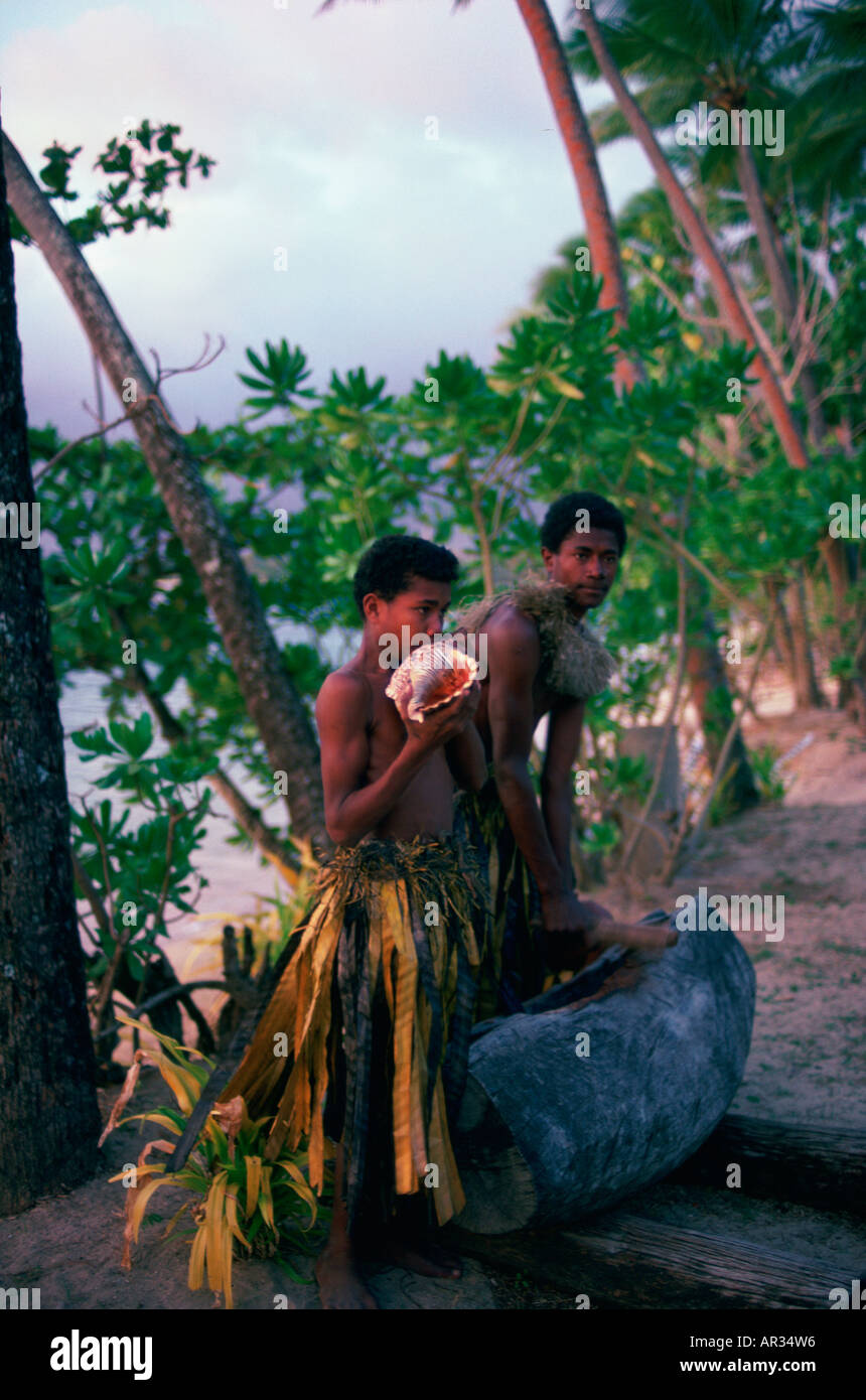 Blowing conch shell hi-res stock photography and images - Alamy