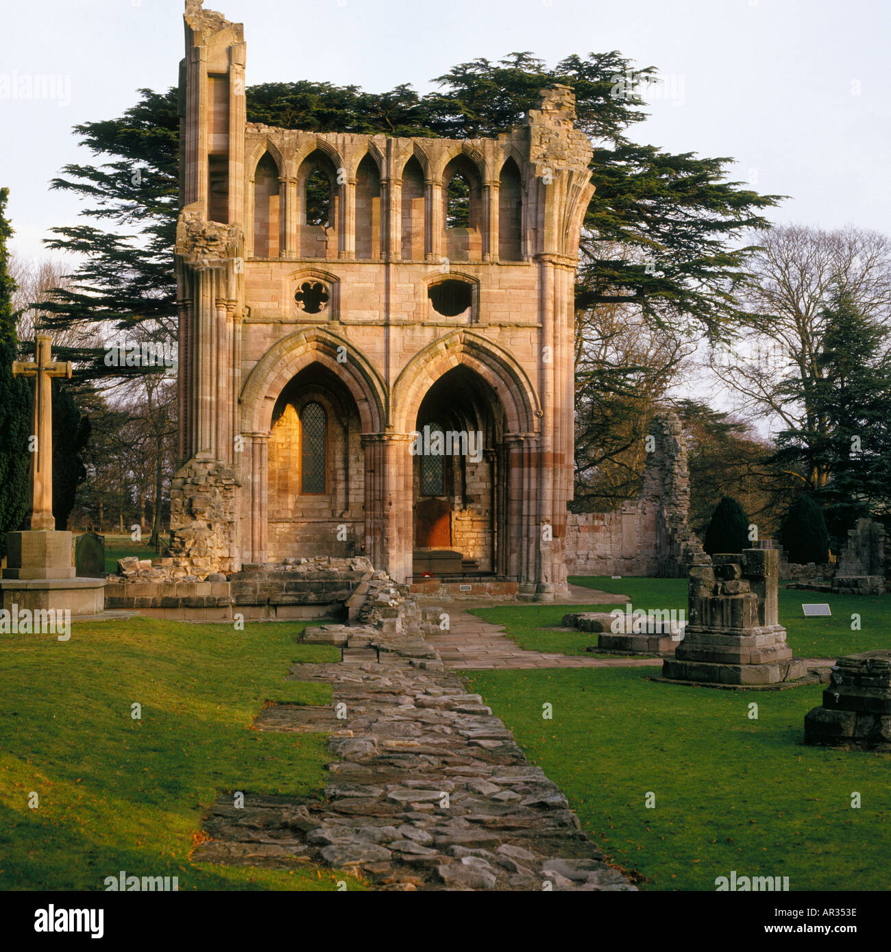 Dryburgh Abbey Melrose Border Counties Scotland UK Stock Photo - Alamy