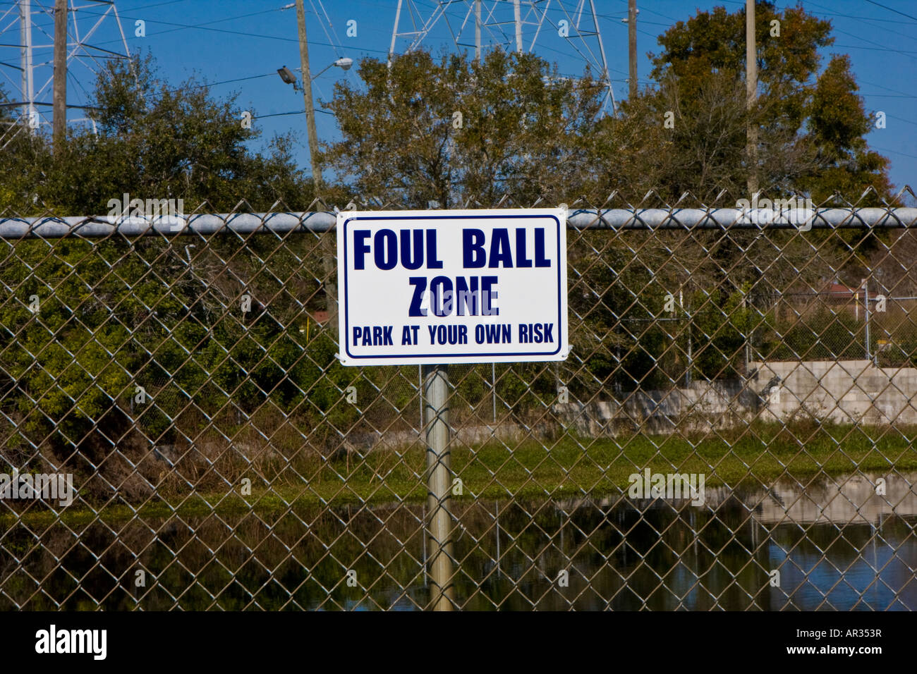 Foul ball sign hi-res stock photography and images - Alamy