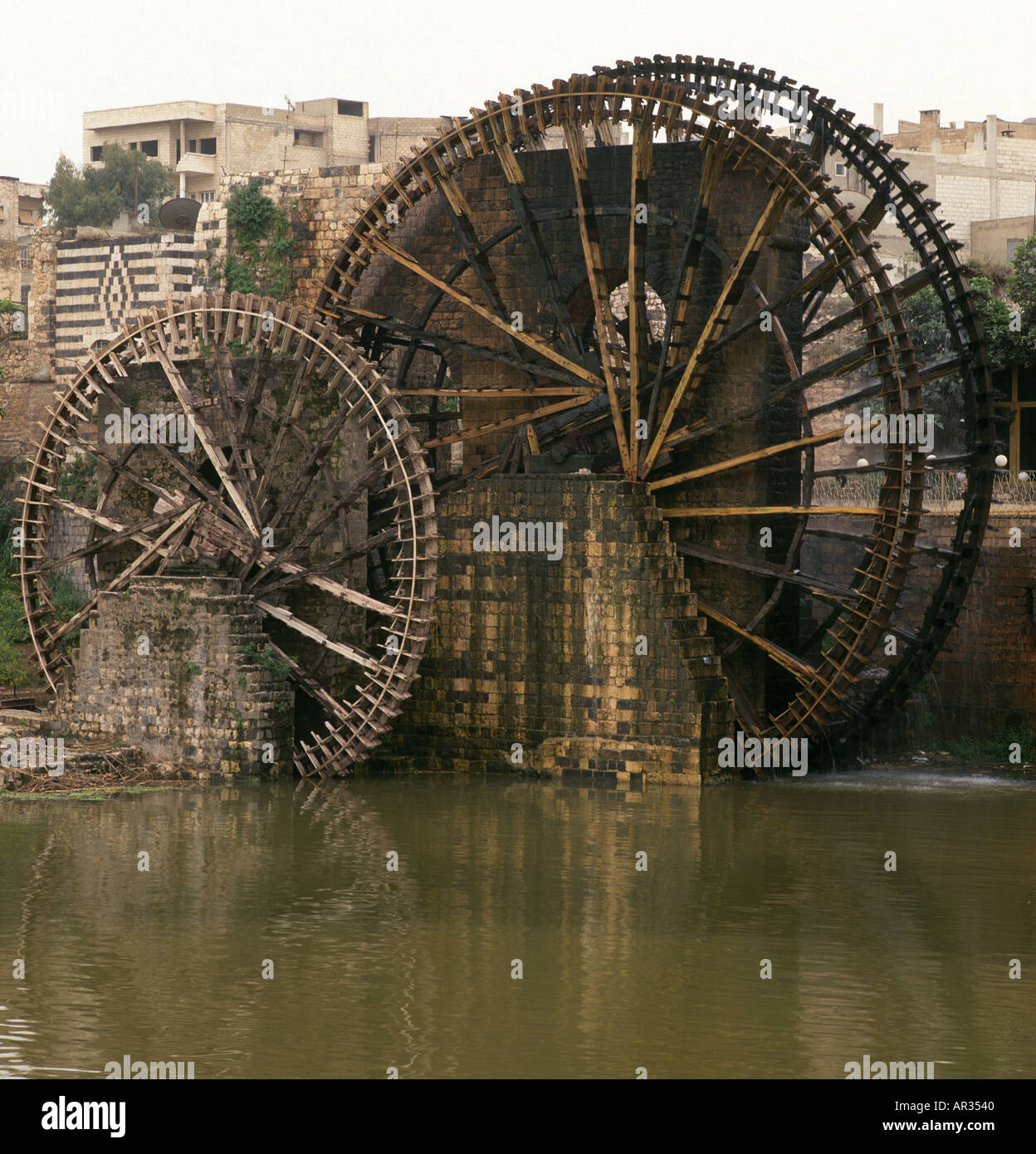 Noriah water wheel Homs Syria Stock Photo - Alamy