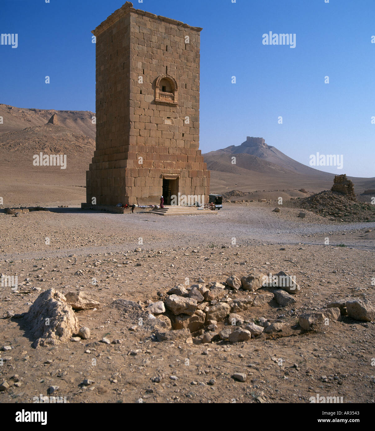Tower tomb Arab Castle Palmyra Syria Stock Photo - Alamy