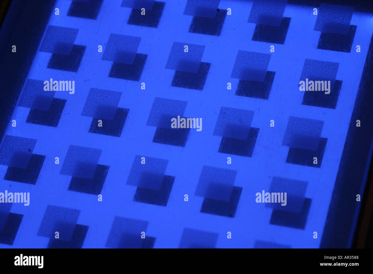 Abstract blue square with overlapping smaller blue squares Stock Photo ...