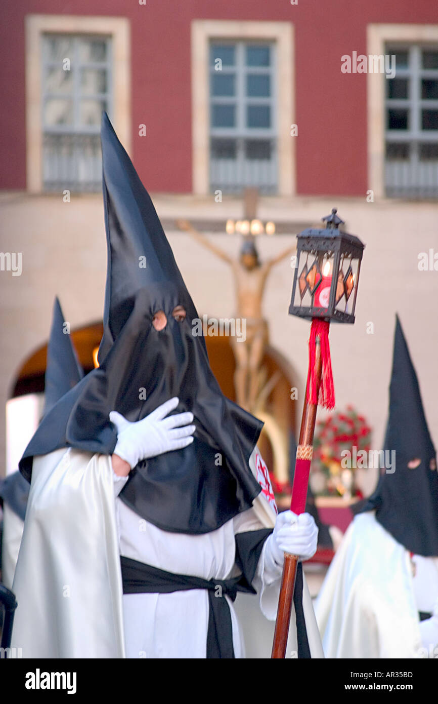 Penitent black hood in procession hi-res stock photography and images ...