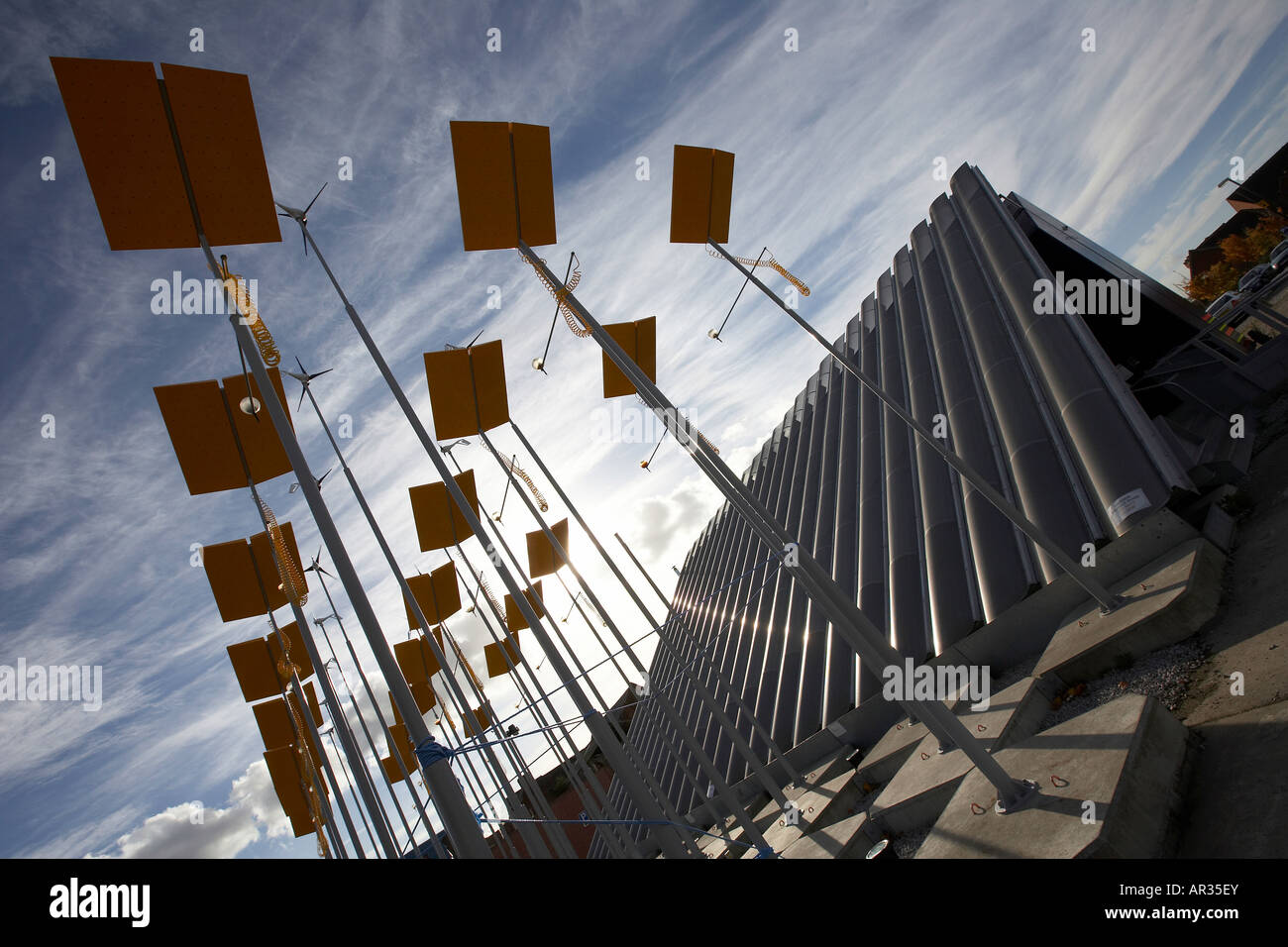 Solar panels and wind turbines power the moveable Arc building Hull ...